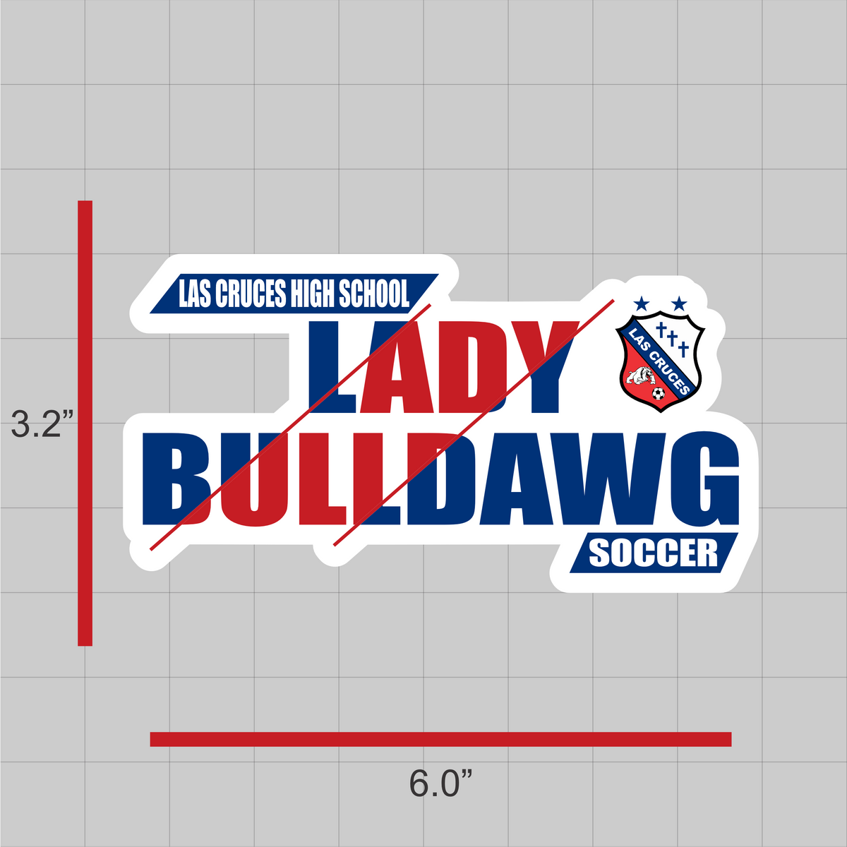 LCHS Lady Bulldawg Soccer Decal – Booster Club Sales